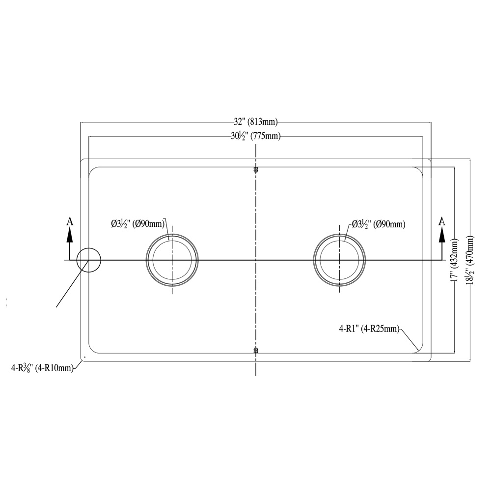 DSC301717 Kitchen Sink with Divider-Single Combo-Dawn Kitchen & Bath ...